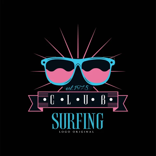 Surfing club logo original est 1978, design element can be used for ...