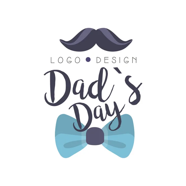 Best Dad logo design set, Happy Fathers Day creative labels for banner ...