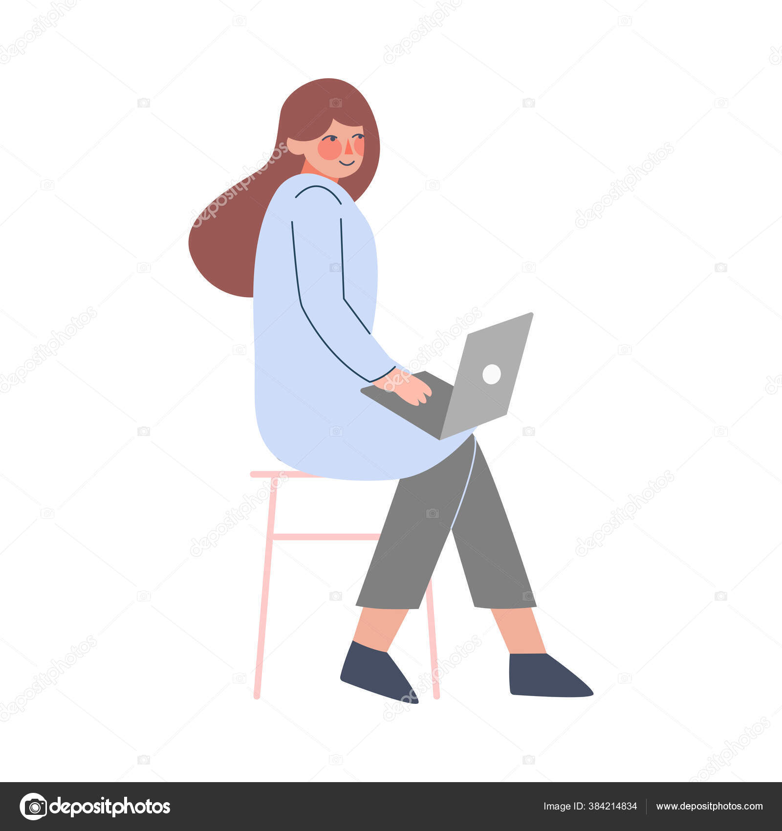 Scientist or Doctor Character Doing Professional Researchers, Woman in ...