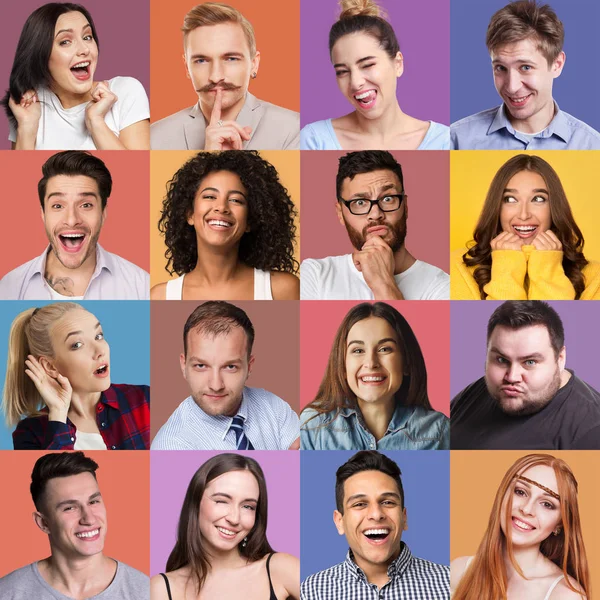 Different emotions collage. — Stock Photo © Milkos #252550810