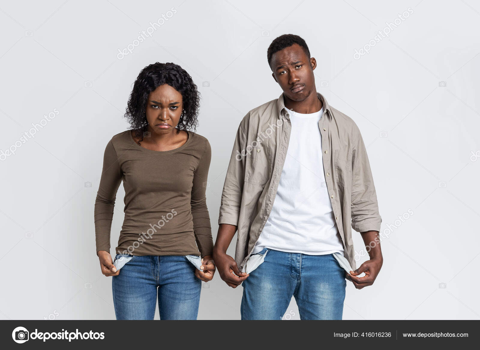 Black Man Empty Pockets