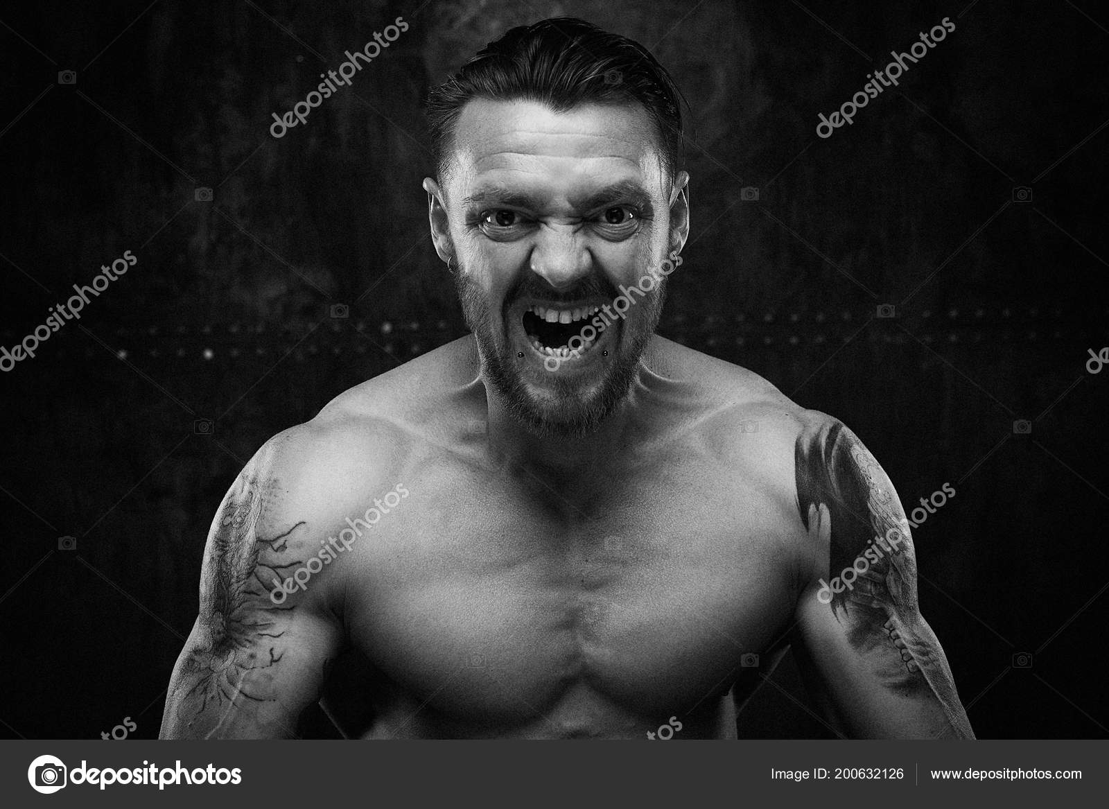 Angry Black Man Yelling