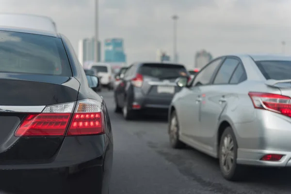 Traffic Jam Row Cars Express Way Stock Photo by ©khongkitwiriyachan ...