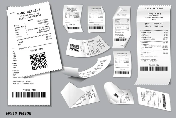 Torn tax invoice — Stock Vector © nongpimmy #31338023