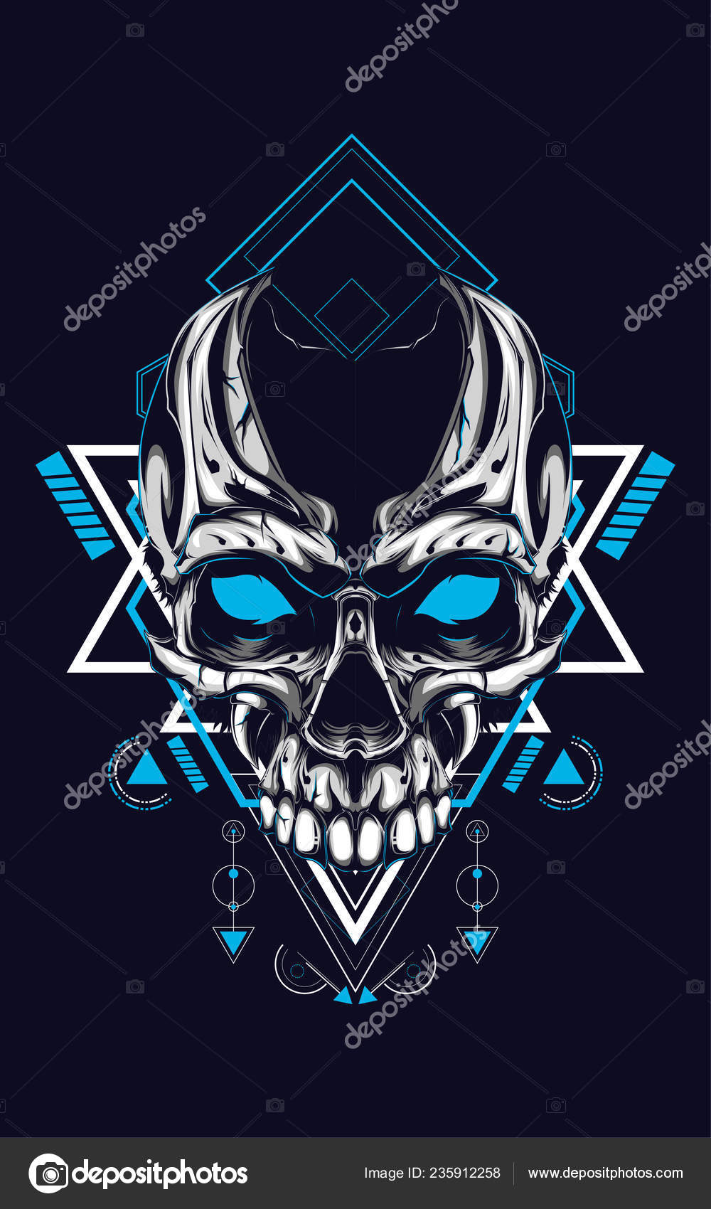 Skull Sacred Geometry Illustration Stock Photo by ©secondsyndicate ...