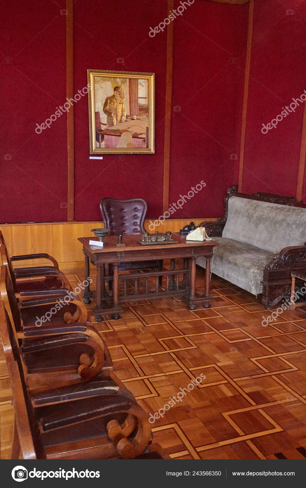 Gori Georgia August 2013 Interior Stalin Cabinet Museum Joseph Stalin ...