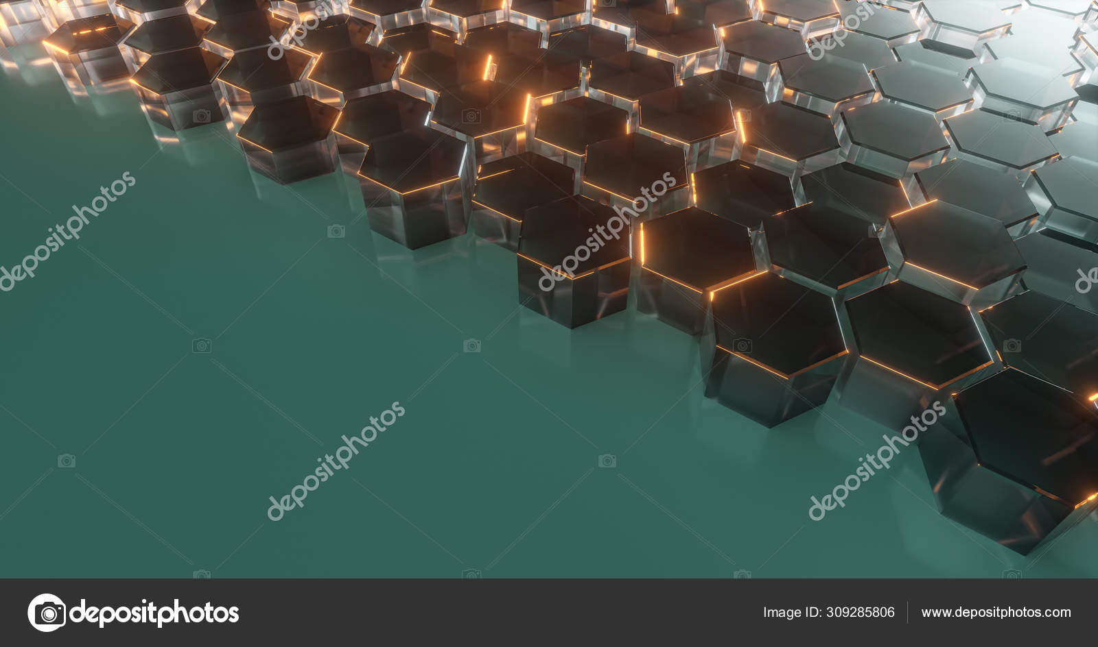 Abstract tech honeycomb background. Stock Photo by ©ouh_desire 309285806