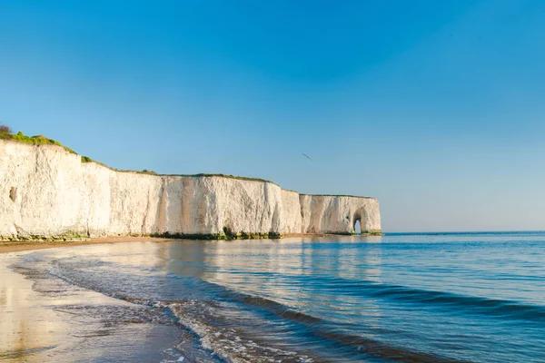 View White Chalk Cliffs Beach Botany Bay Margate East Kent — Stock ...