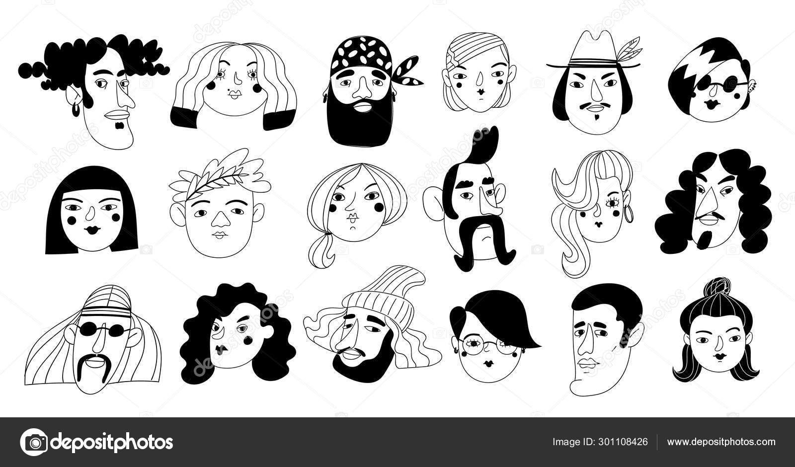 Vector Conjunto Iconos Dibujos Animados Ilustración Vectorial Vector de ...