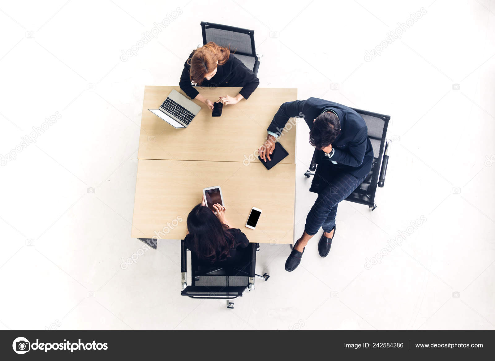 People Top View Sitting