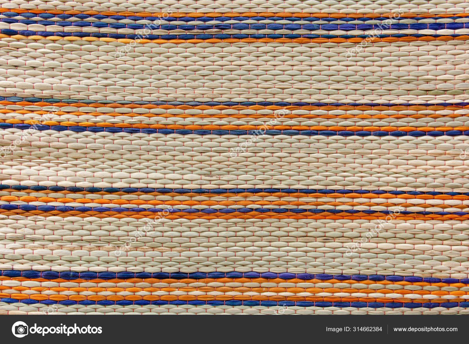 Reed mat texture background. Woven cyperus difformis — Stock Photo ...