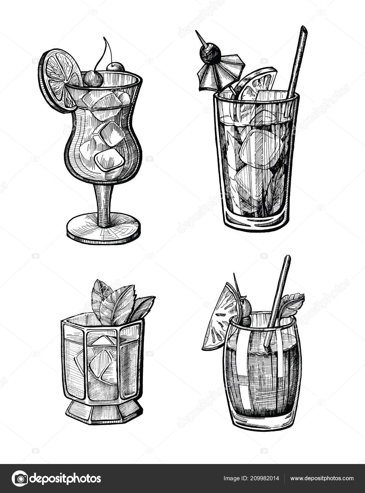 Cocktail Vintage Illustration