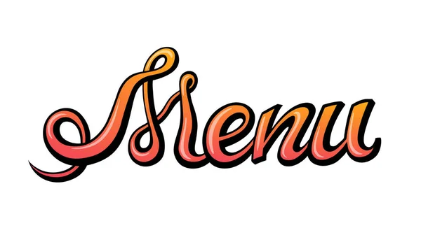 Menu font imágenes de stock de arte vectorial | Depositphotos