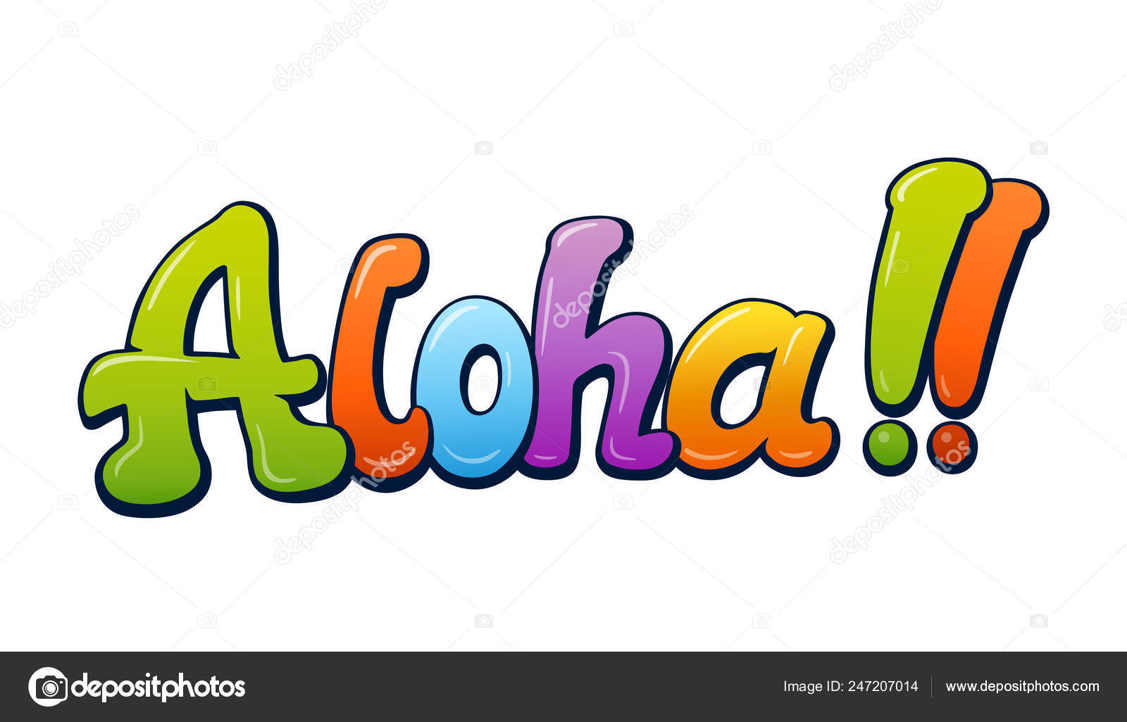 Aloha Word Art