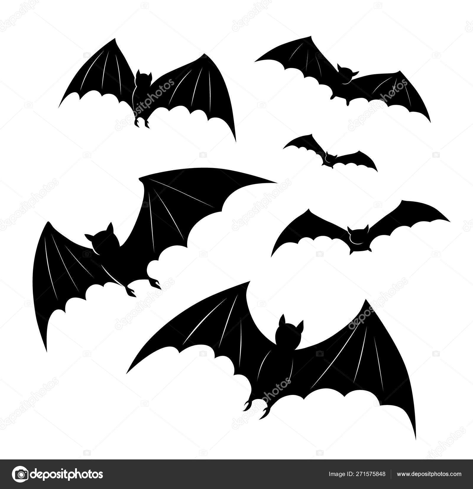 Bats Flying At Night Cartoon