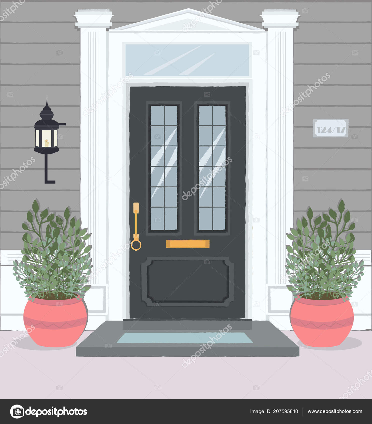 Front Door Vector