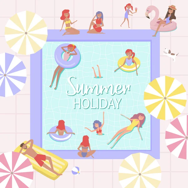 Collection Summer Beach Elements Summer Leisure Activity Camping Season ...