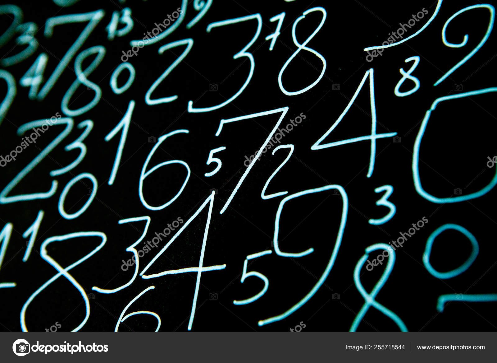 Background Numbers Zero Nine Mathematical Equations Formulas Numbers ...