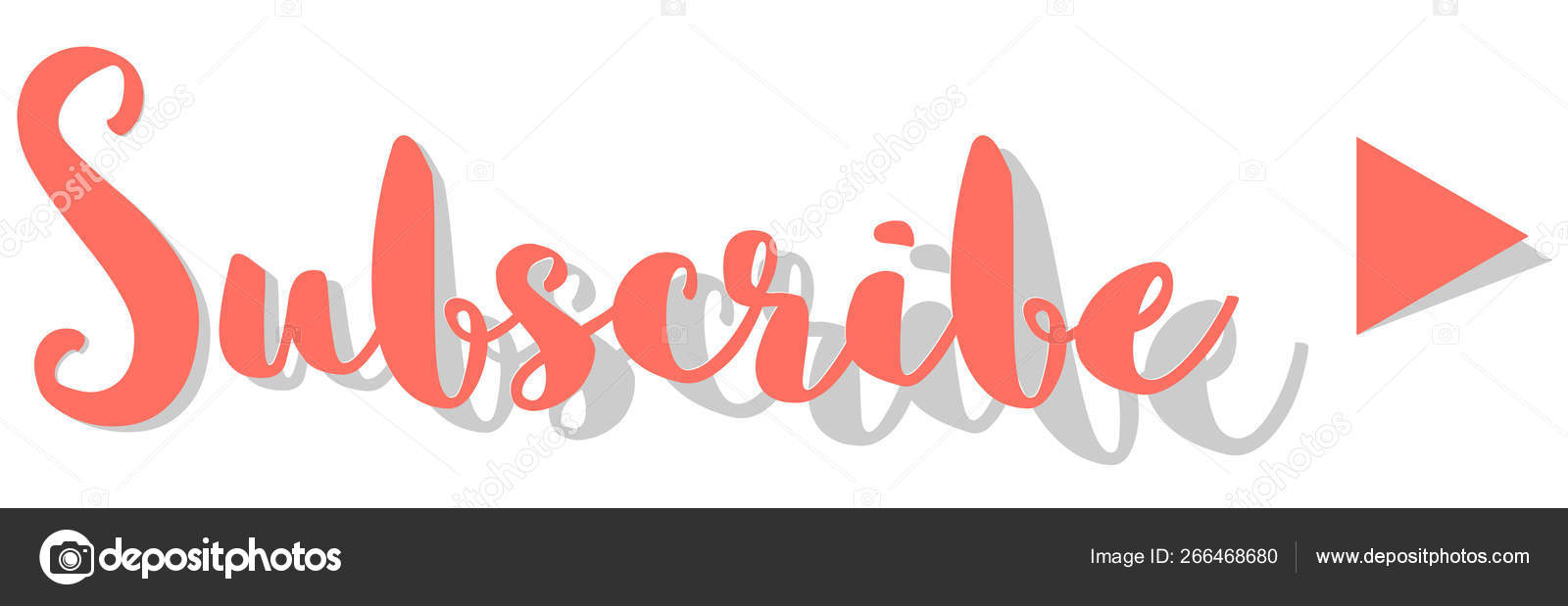 Subscribe Button Coral Color Vector Stock Vector Image by ©bellabrend ...