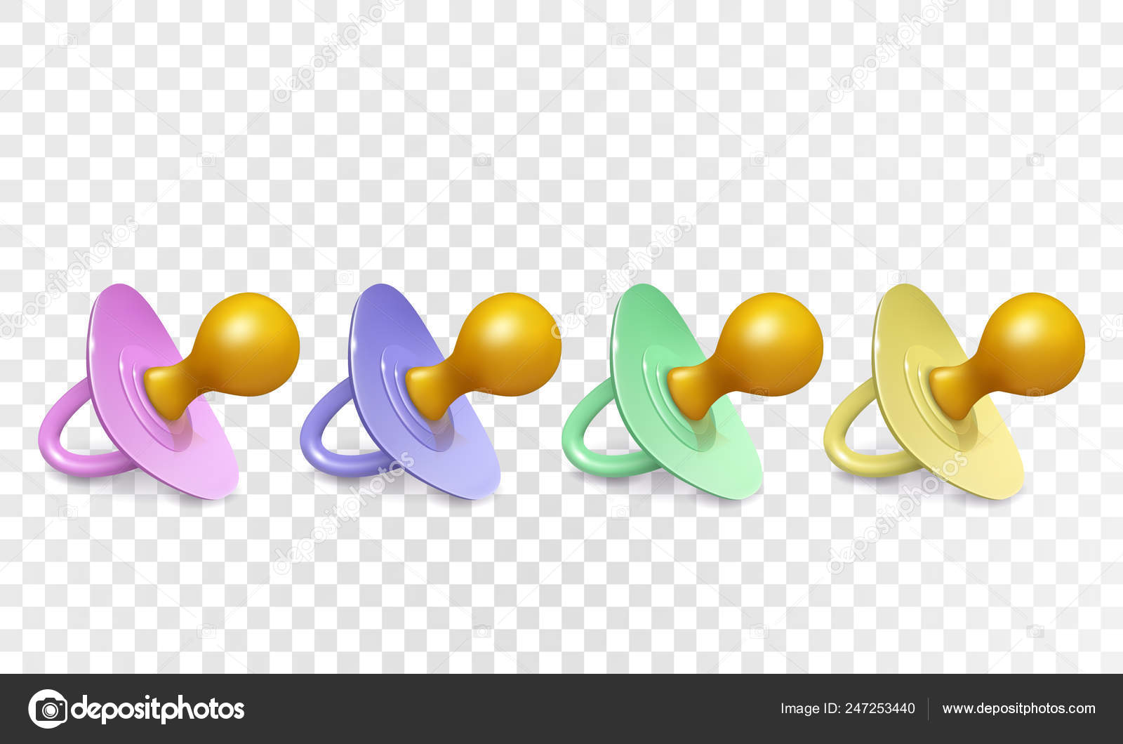 Baby Green Pacifier Clipart