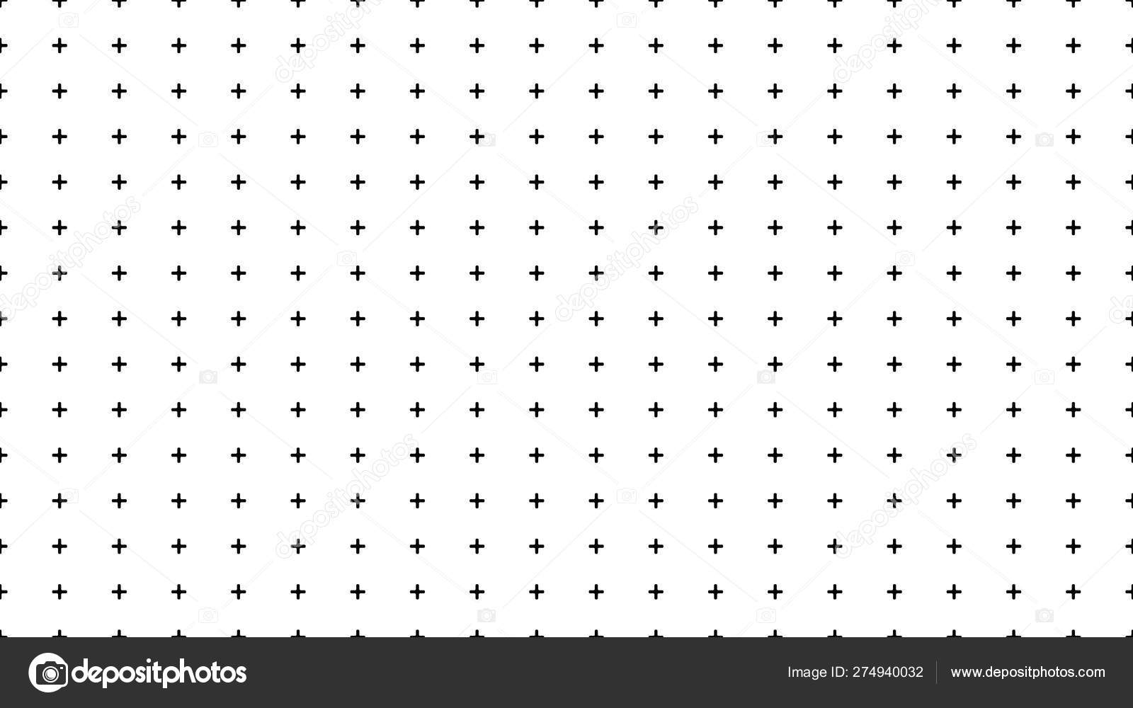 Seamless simple pattern of dotted cross, plus sign. Aspect ratio, full ...