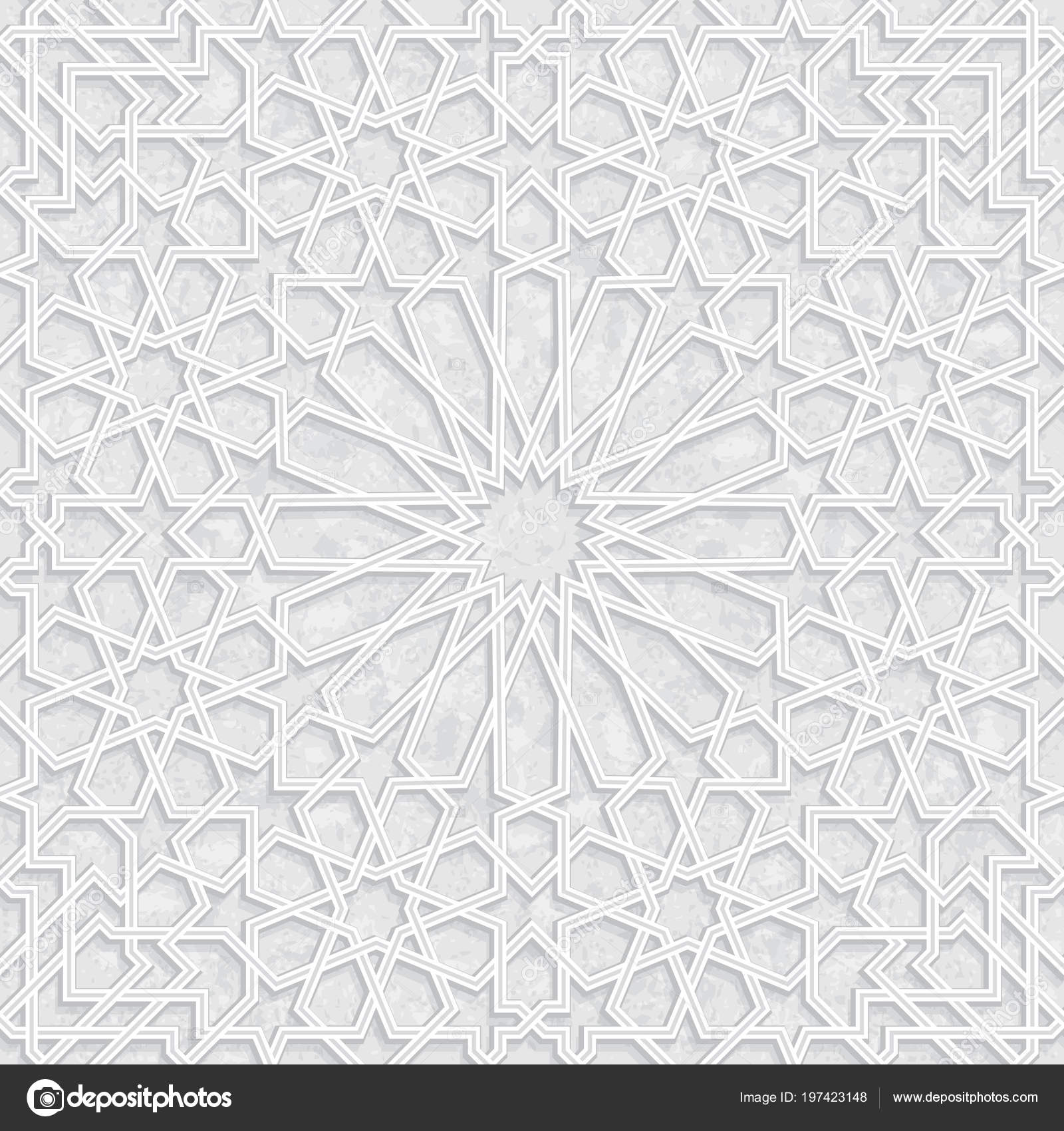 Morocco Seamless Light Grey Pattern Traditional Arabic Islamic ...