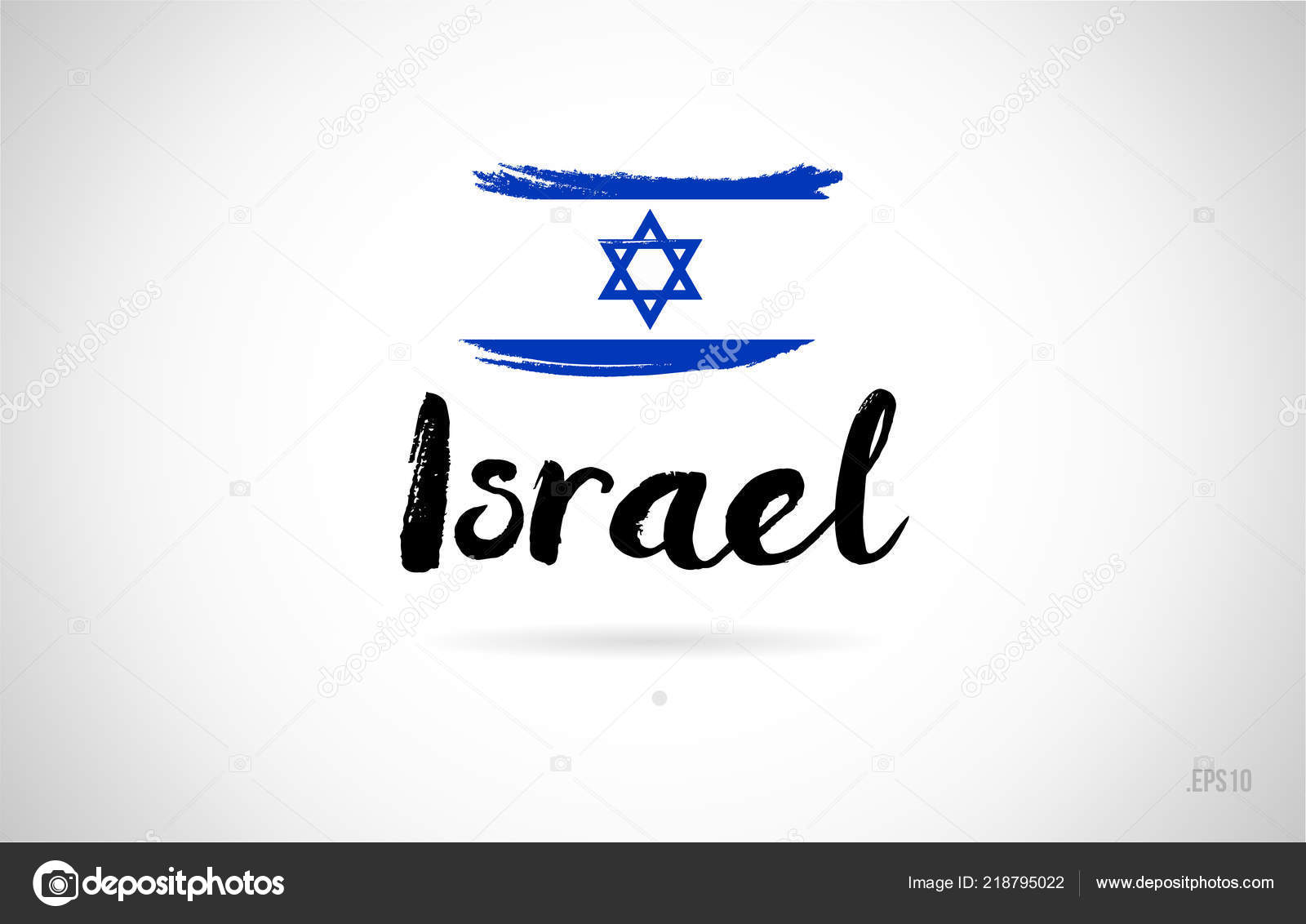 Israel Country Flag Concept Grunge Design Suitable Logo Icon Design ...