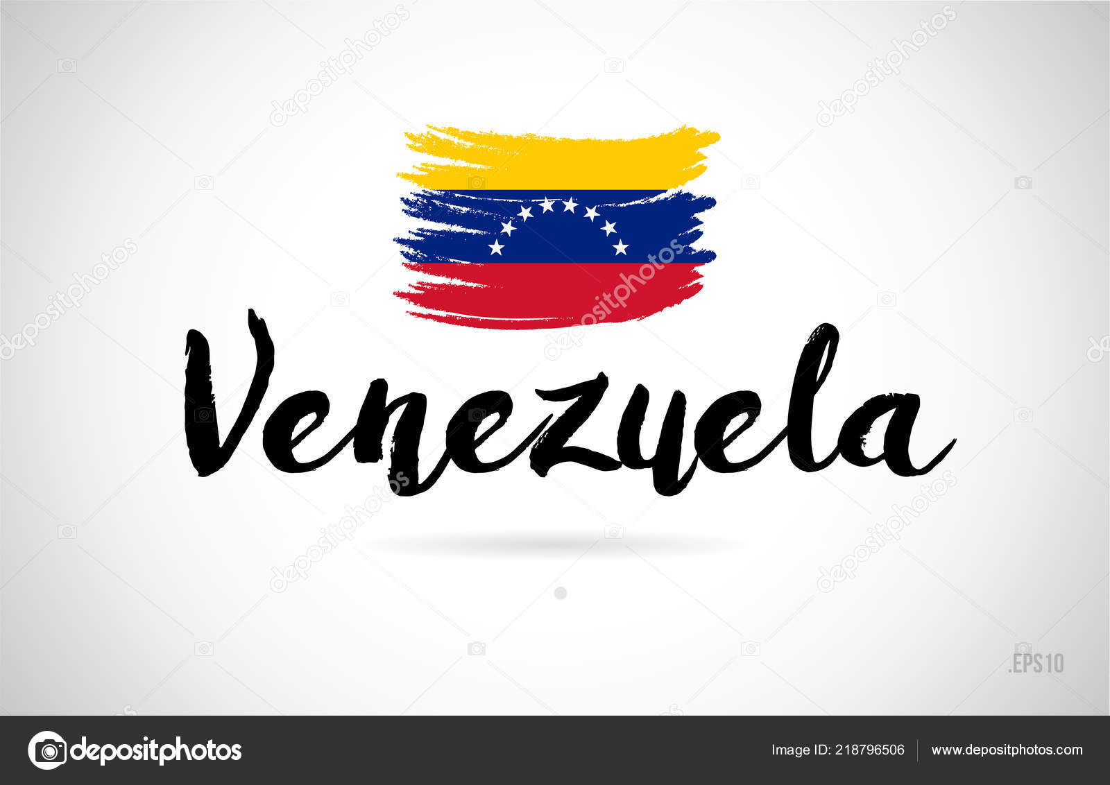 Venezuela Country Flag Concept Grunge Design Suitable Logo Icon Design ...