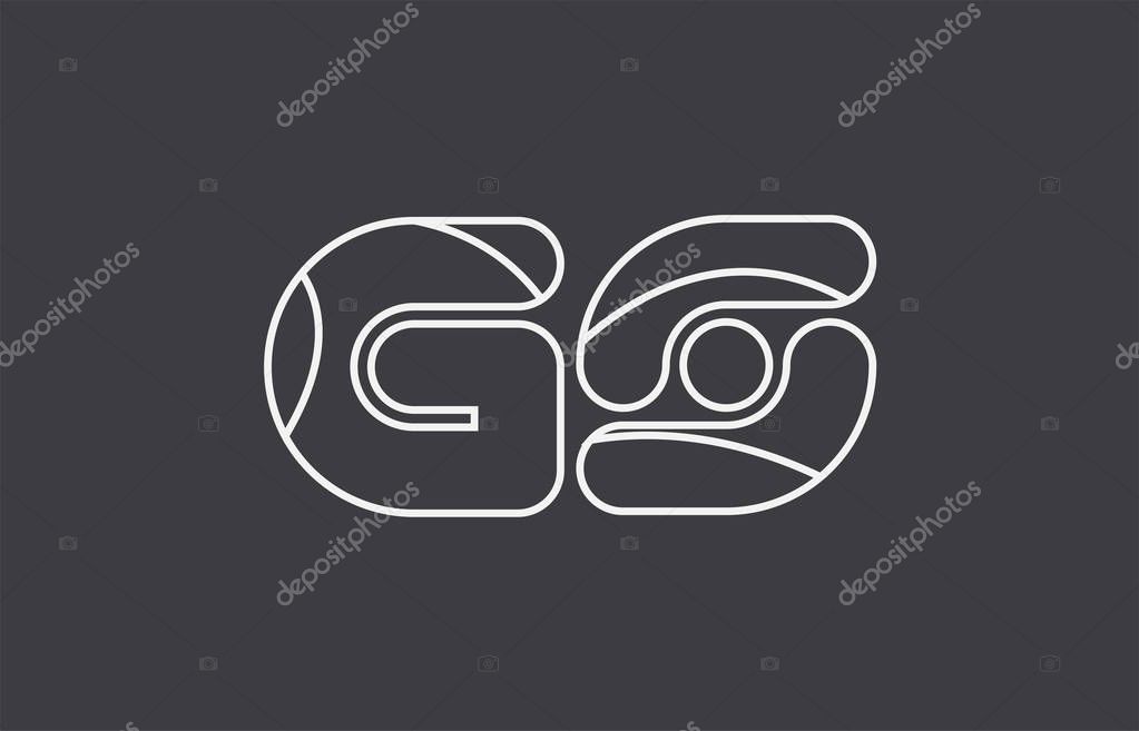 negro blanco gris alfabeto letra gs g s combinaci n logo dise o adecuado para una empresa o ...