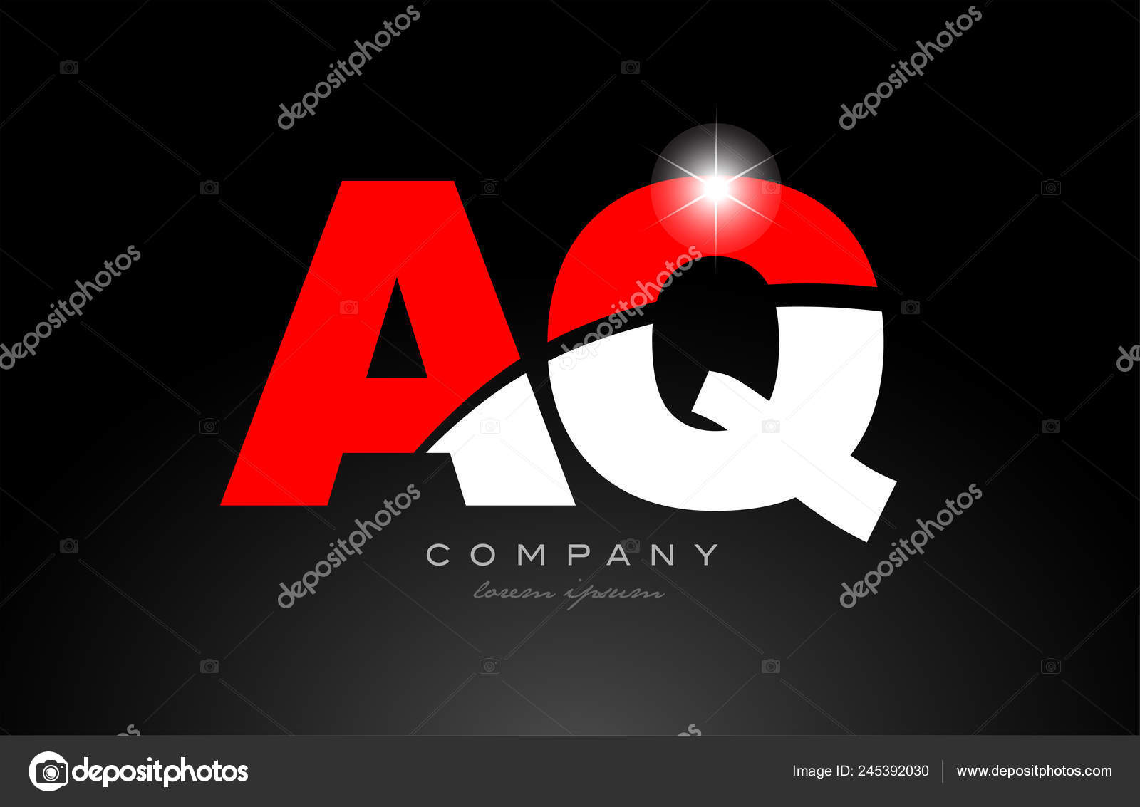 Red White Color Alphabet Letter Combination Logo Icon Design Suitable ...