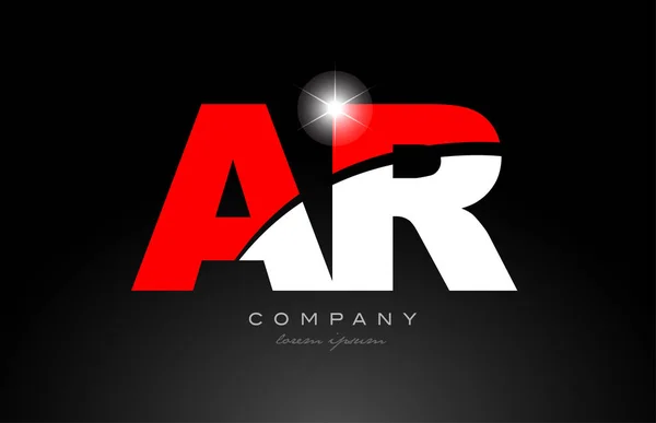 Red White Color Alphabet Letter Combination Logo Icon Design Suitable ...