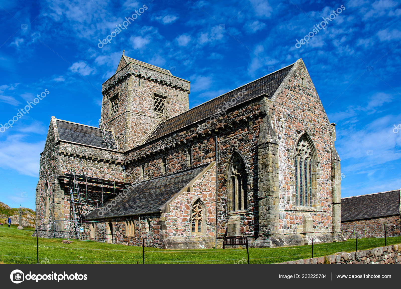 Beautiful Medieval Building Iona Abbey Isle Iona Scotland Great Britain ...
