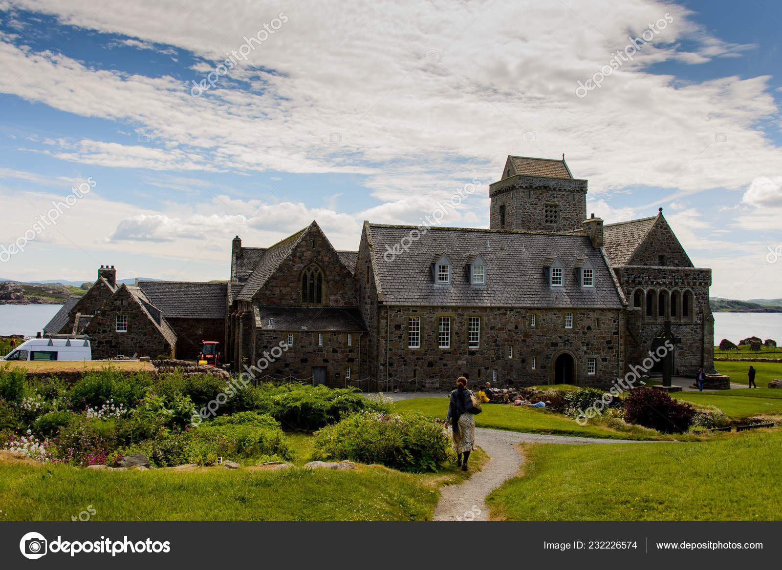 Beautiful Medieval Building Iona Abbey Isle Iona Scotland Great Britain ...