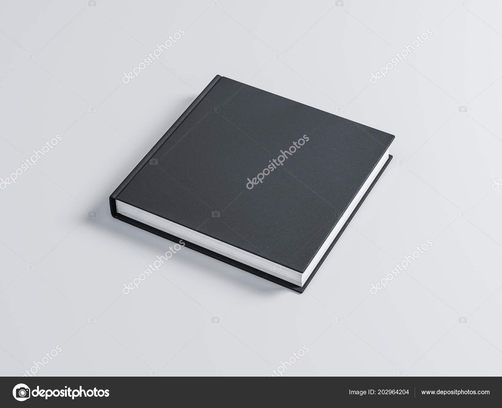 Black Square Book Mockup Textured Cover — Stock Photo © Customdesigner ...