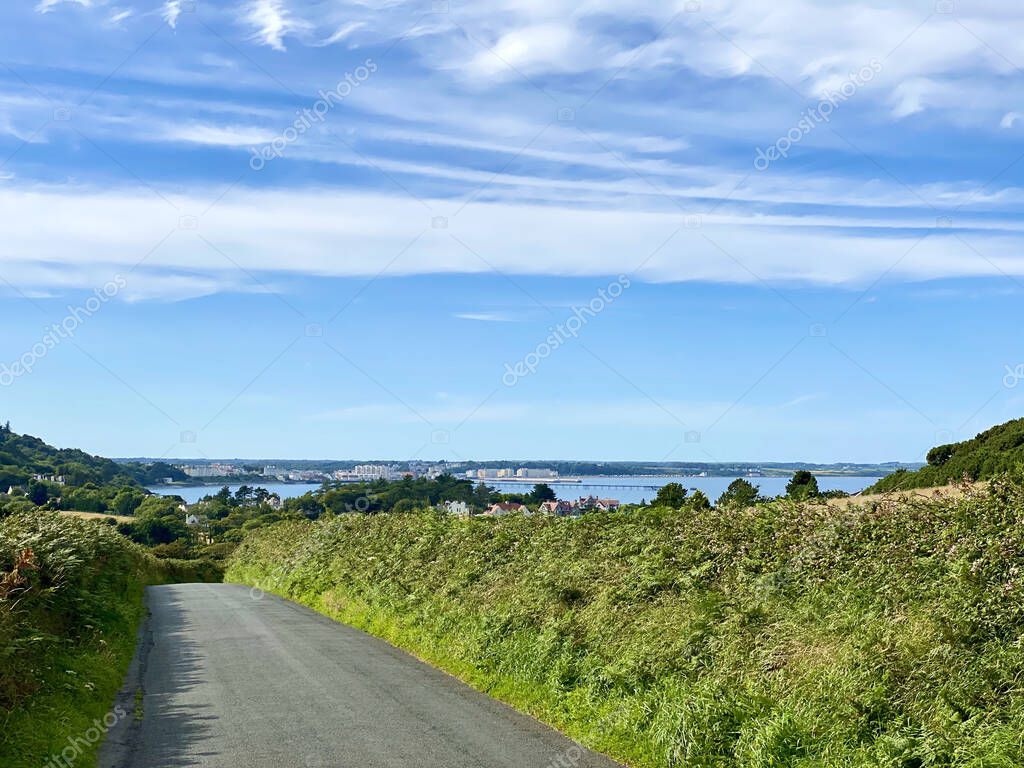 Camino de Maughold a la ciudad costera de Ramsey, en la Isla de Man 2024