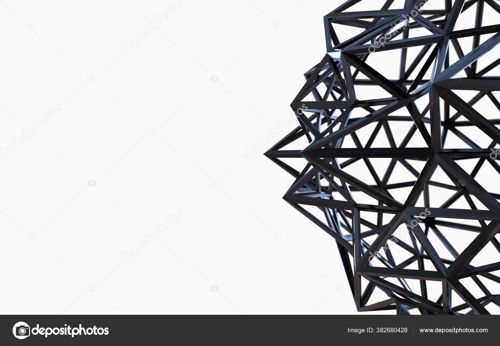 Render Triangular Geometric Shapes Pyramid Metal Constructions Colored ...