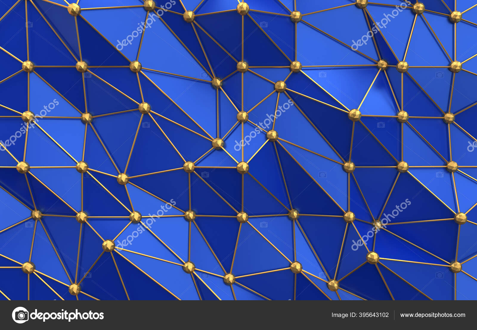 Blue Golden Art Background Texture Digital Wallpaper Stock Photo by ...