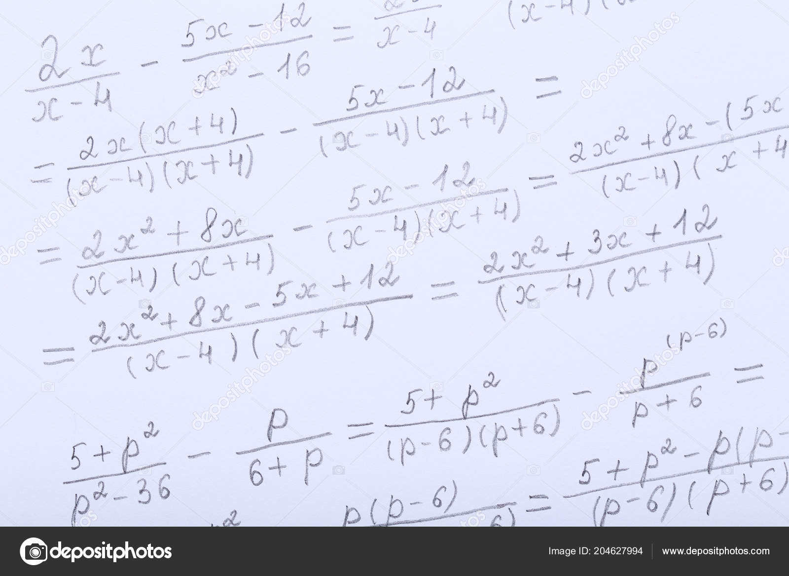 Exercise Book Maths Formulas — Stock Photo © 5seconds #204627994