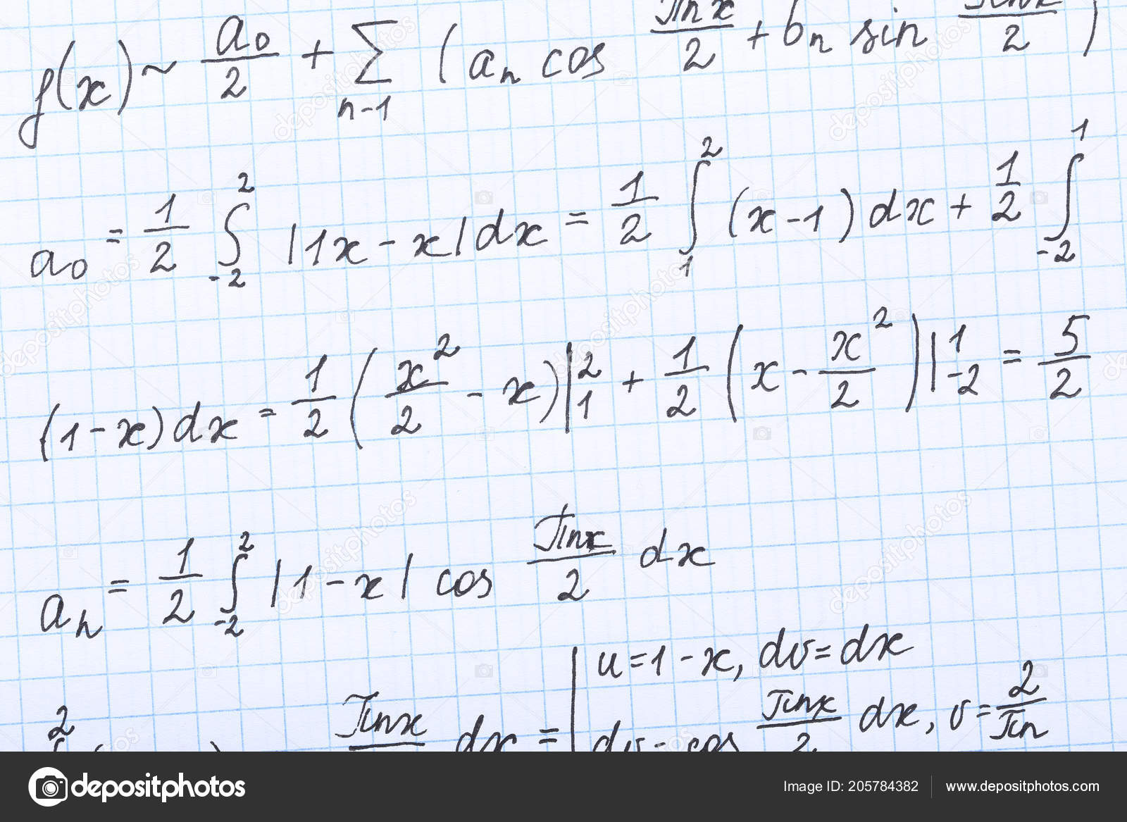 Exercise Book Maths Formulas Stock Illustration by ©5seconds #205784382