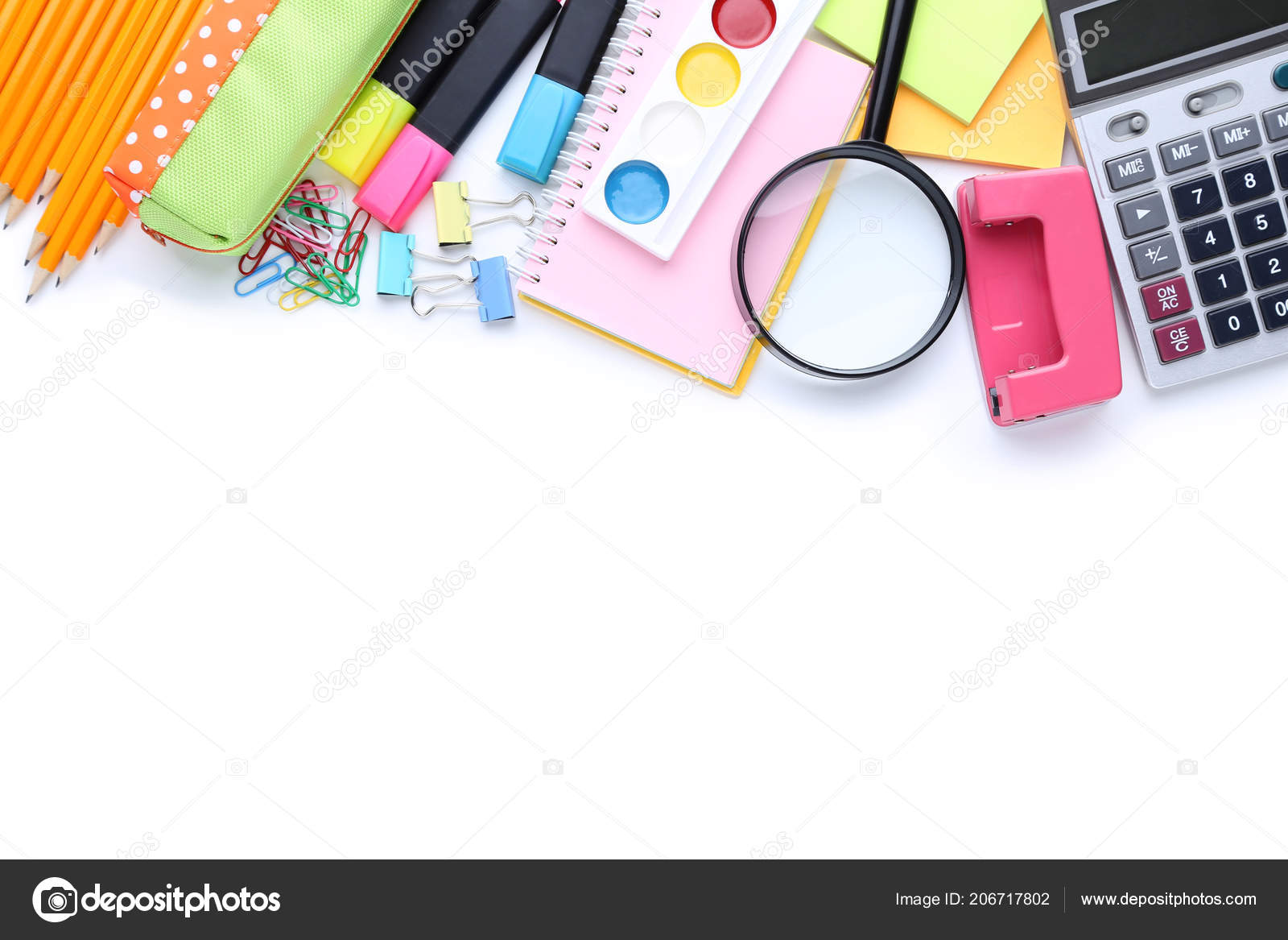 School Supplies White Background Close Stock Photo by ©5seconds 206717802