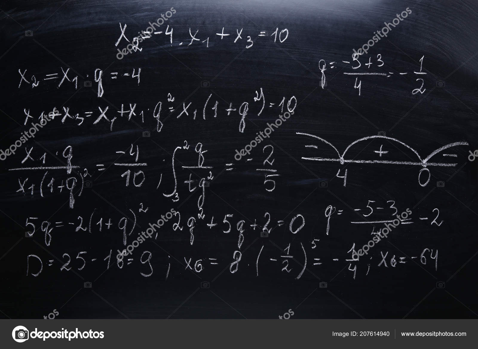 Maths Formulas Chalkboard Background Stock Photo by ©5seconds 207614940