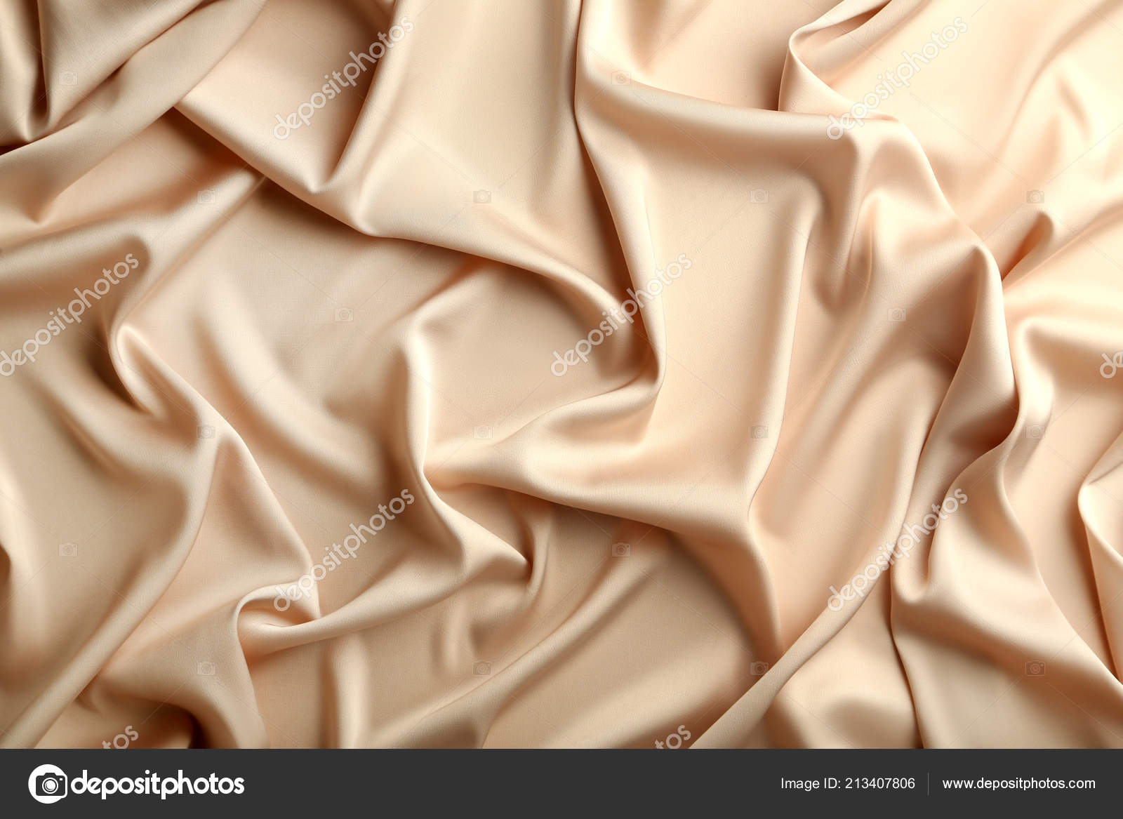 Background Rippled Beige Satin Fabric — Stock Photo © 5seconds #213407806