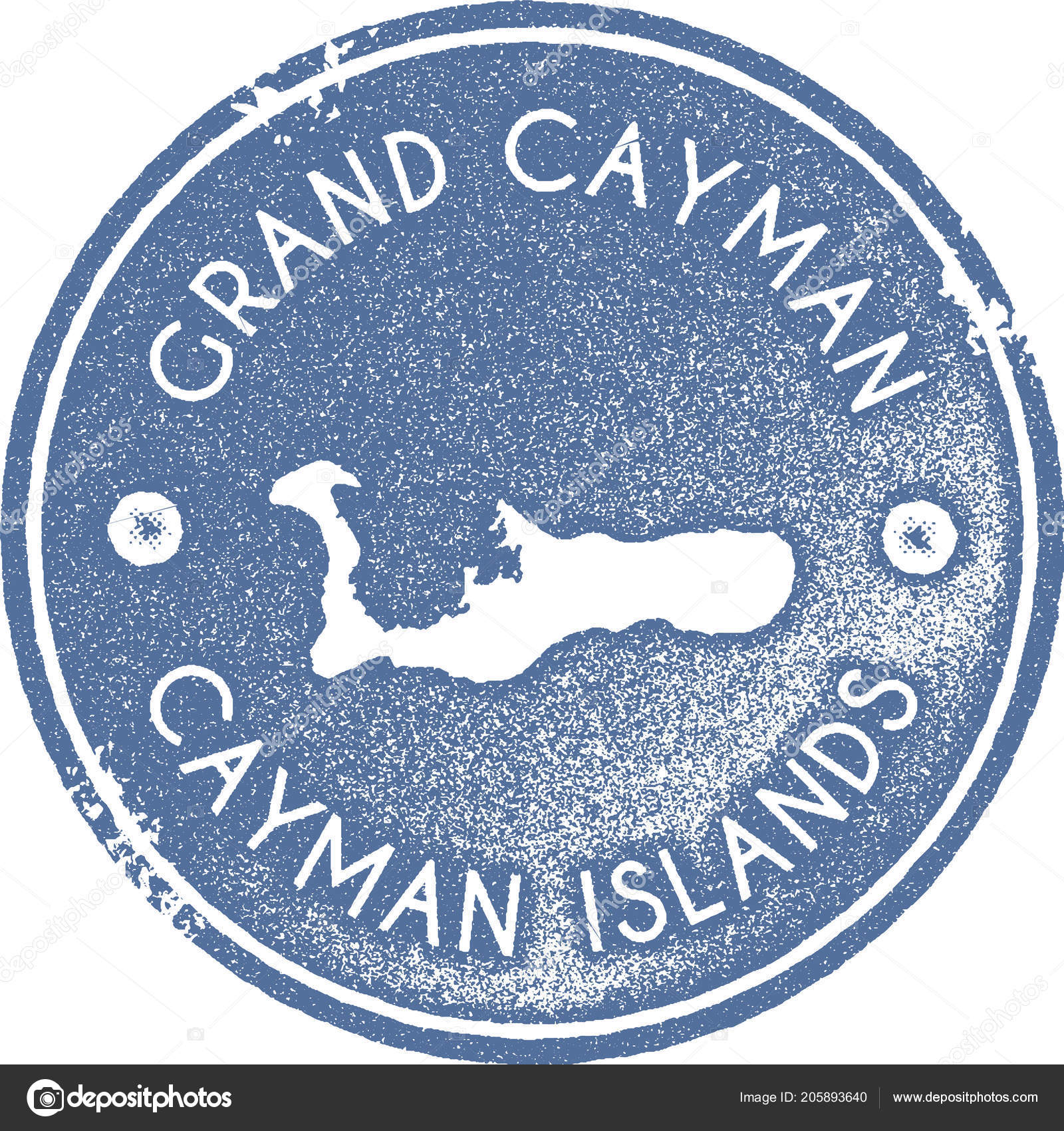 Grand Cayman map vintage stamp Retro style handmade label badge or ...