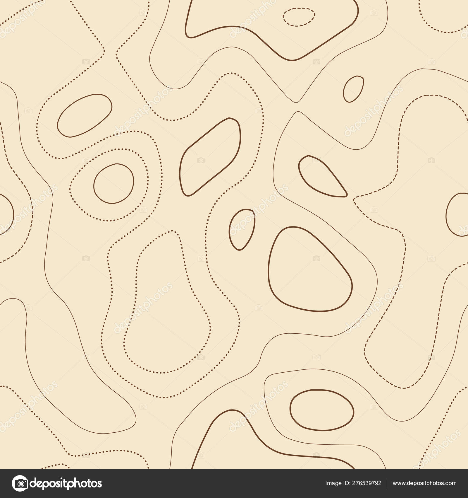 Topographic map lines Actual topographic map Seamless design great ...