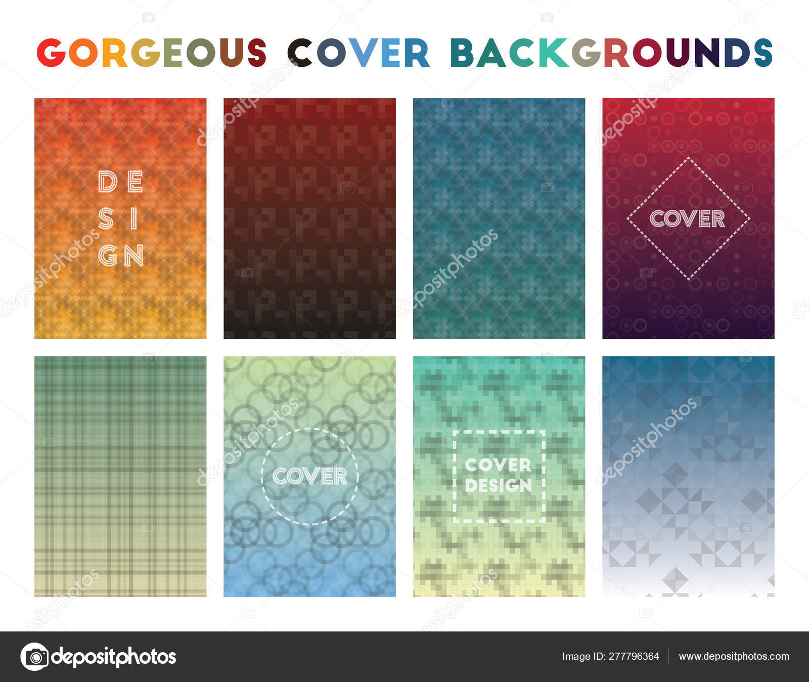 Gorgeous Cover Backgrounds Adorable geometric patterns Ravishing ...