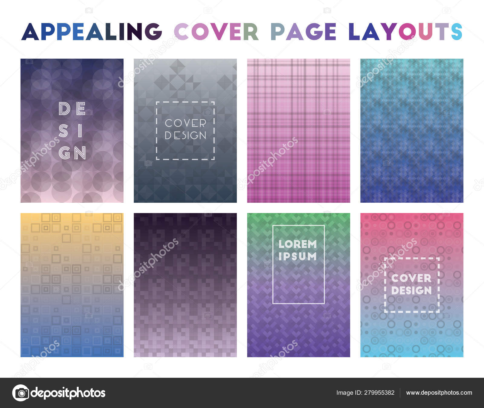 Appealing Cover Page Layouts Admirable geometric patterns Perfect ...
