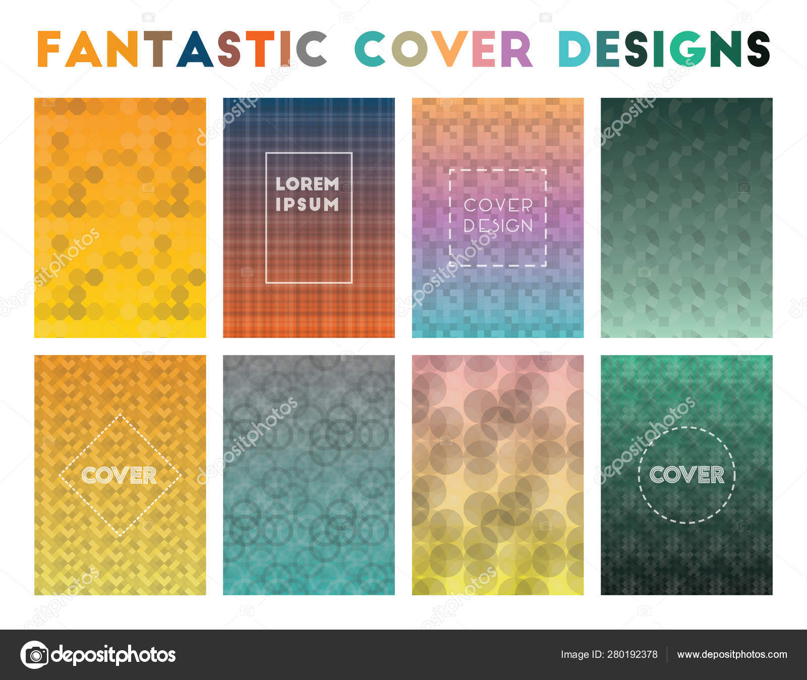 Fantastic Cover Designs Actual geometric patterns Juicy background ...