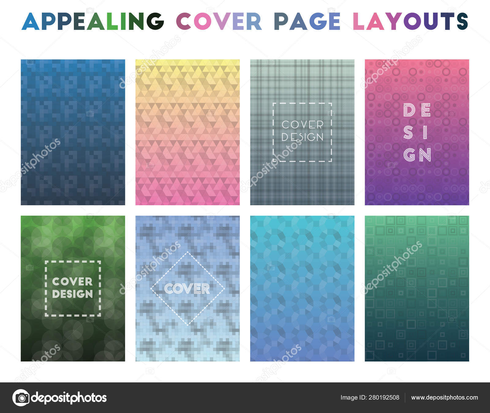 Appealing Cover Page Layouts Alluring geometric patterns Impressive ...