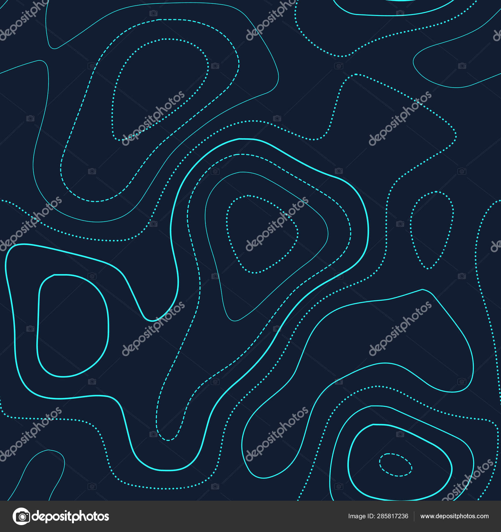 Amazing topography Admirable topography map Futuristic seamless design ...