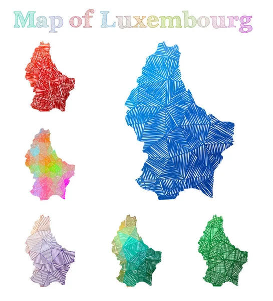 Luxembourg region map colorful isometric top view Detailed map of ...